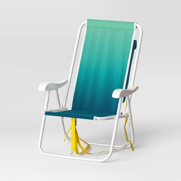 Sun Squad | Accents | Recycled Fabric Outdoor Portable Beach Chair Teal ...
